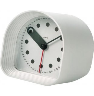 Oiritaly Table clock - Alessi - 02W - Silver